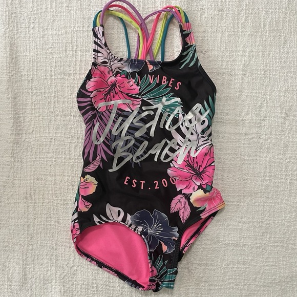 Justice | Swim | Justice Beach Onepiece Swimsuit Tropical Hawaiian ...